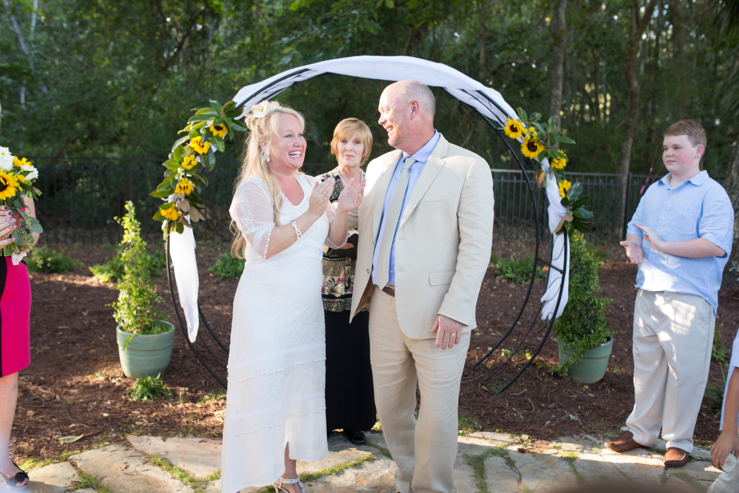 Christine and Travis Backyard Wedding - Jenn Cady Photography