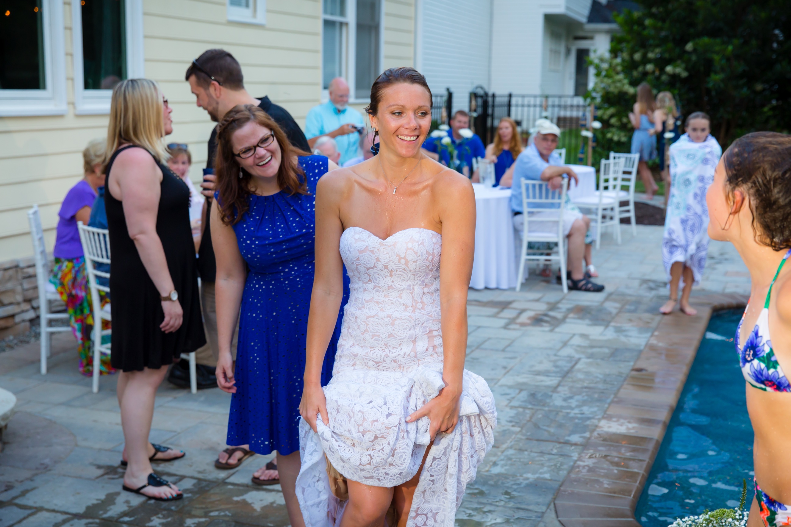 Extreme Heat! Bride Jumps In! - Sean True Photography