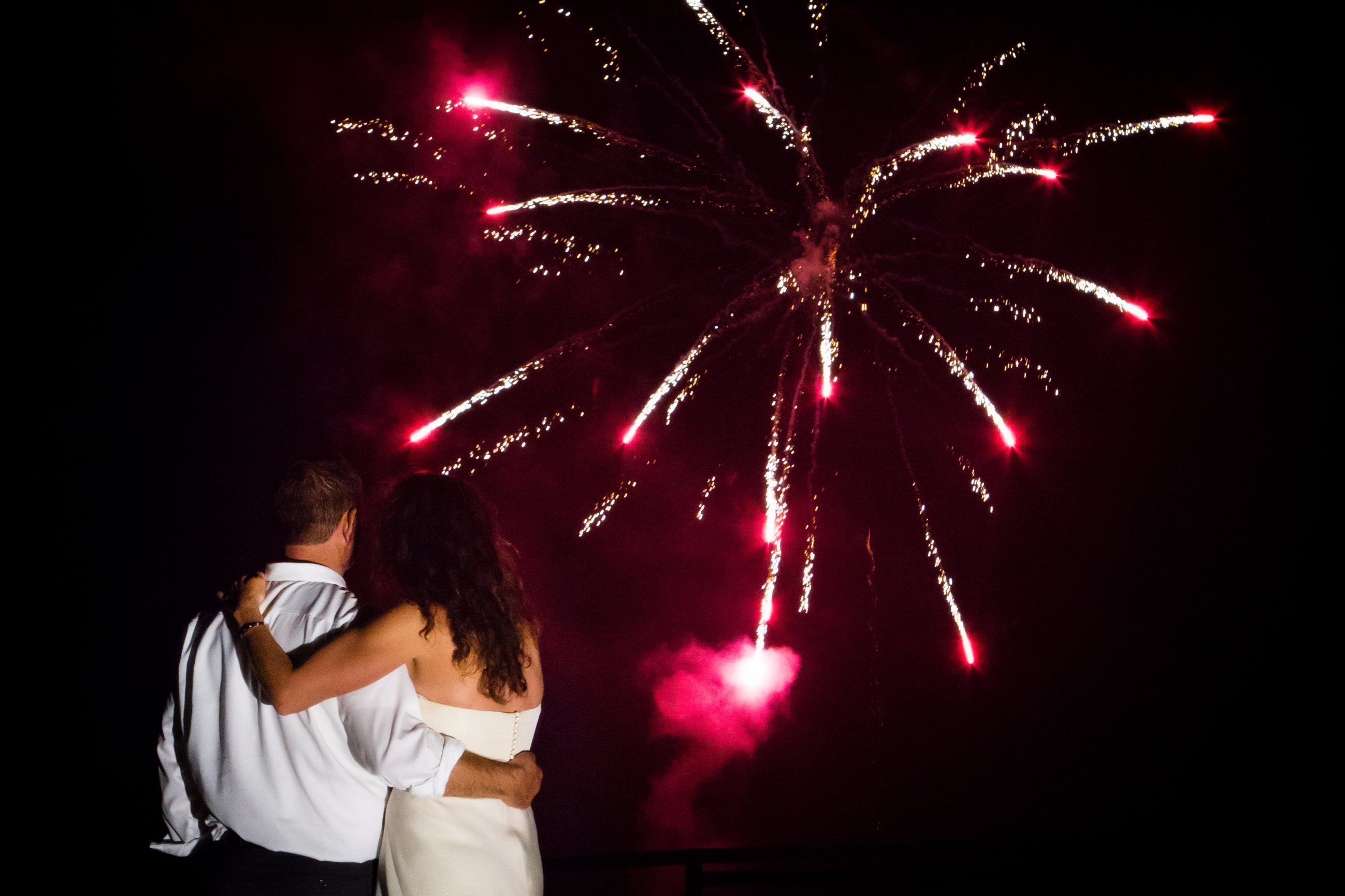 Best fireworks display ever at a wedding - Micciche Photography