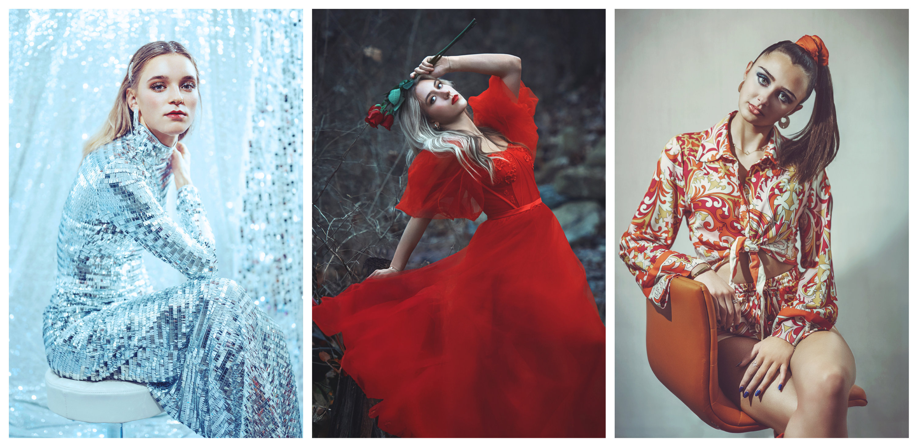 Quin, Avery and Ava - Golden Girl Senior Model photoshoots - Center ...