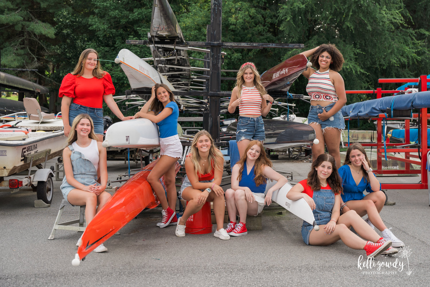 Senior Model Team 4th of July Session - Kelli Gowdy Photography