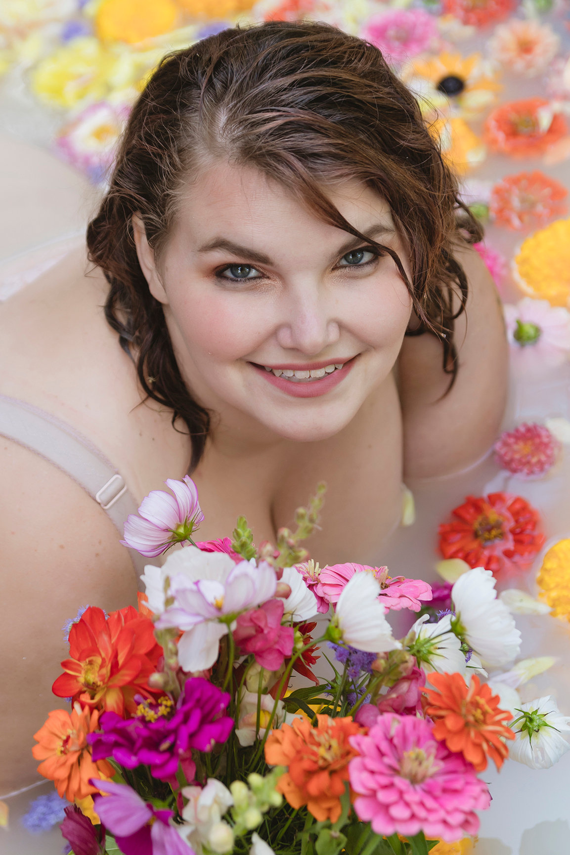 Boudoir with Flowers - Wisconsin Boudoir Photography - Petal and Pose Boudoir Medford WI