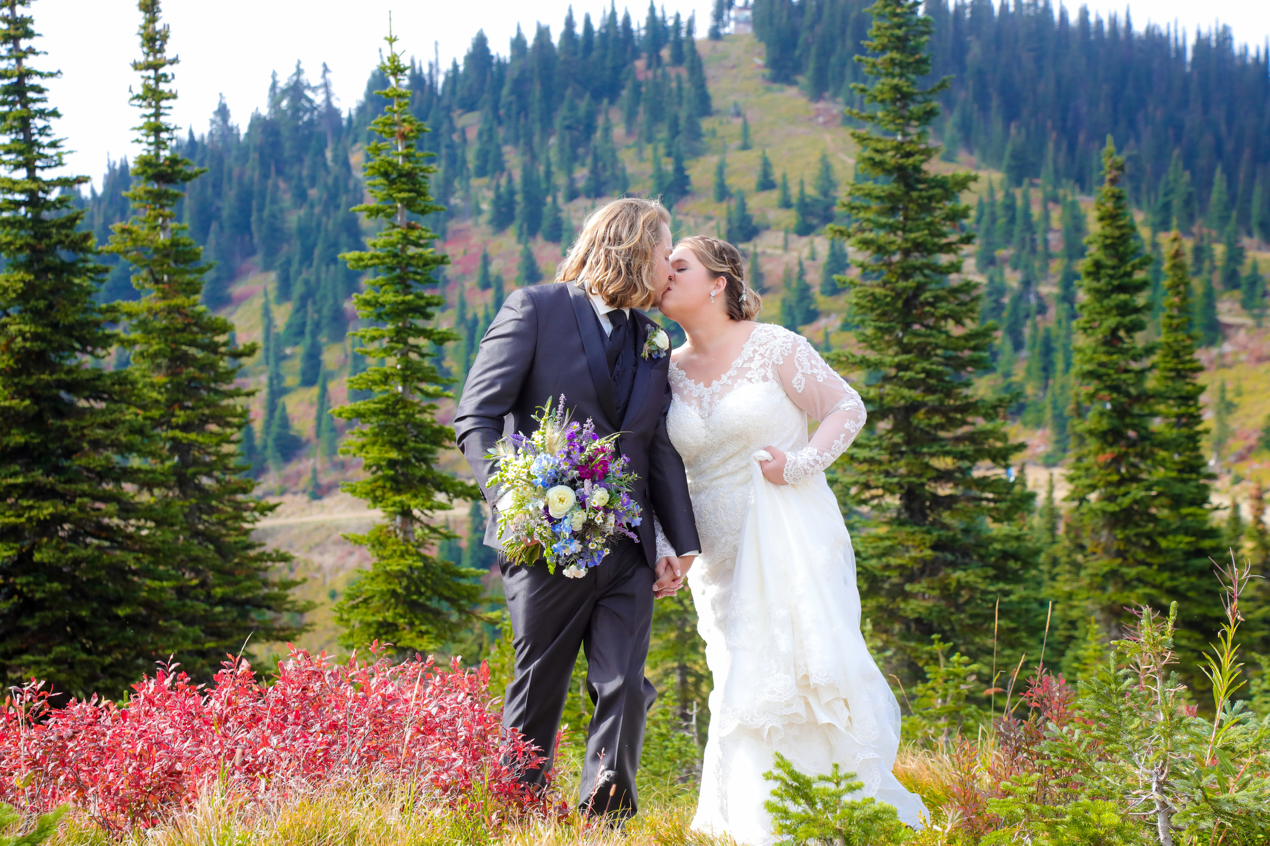 Whitefish Mountain Resort Summit Wedding | Whitefish Montana