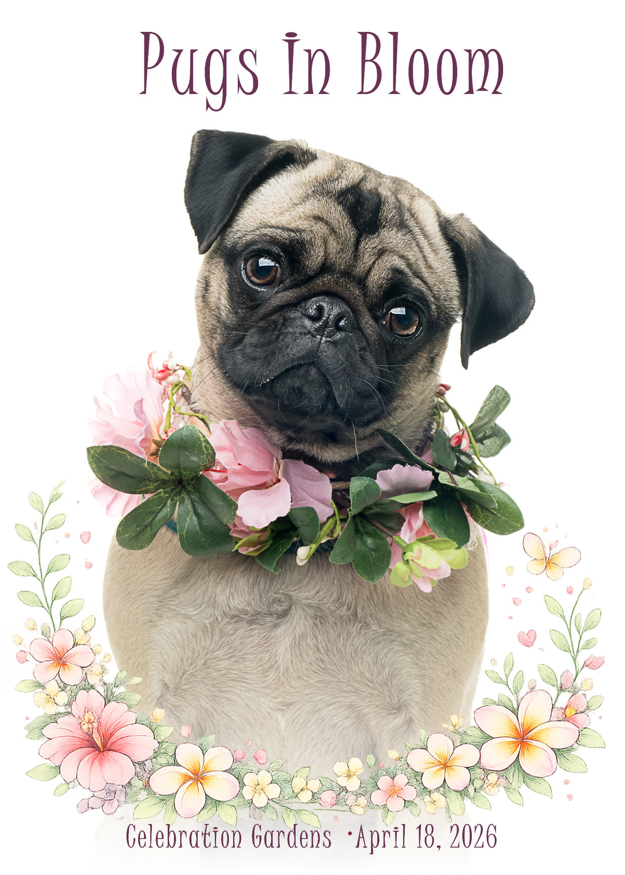 Pugs In Bloom 2026 Orlando | Florida & Georgia Pug Rescue Event