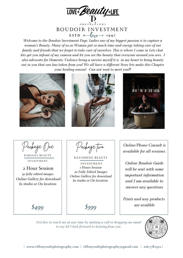 Boudoir Investment - Tiffany Rude Photography
