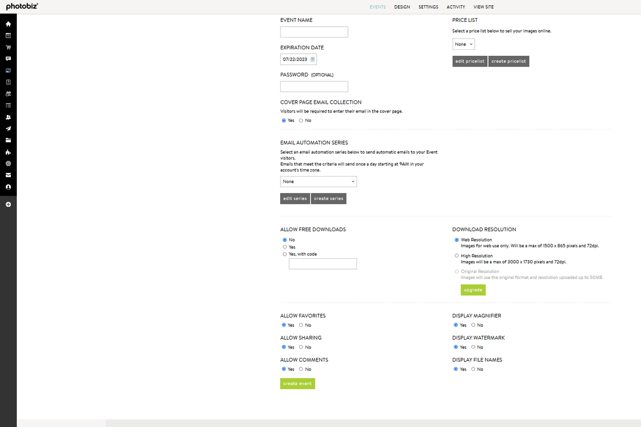 Setting Up PhotoBiz Client Galleries - PhotoBiz Growth Hub