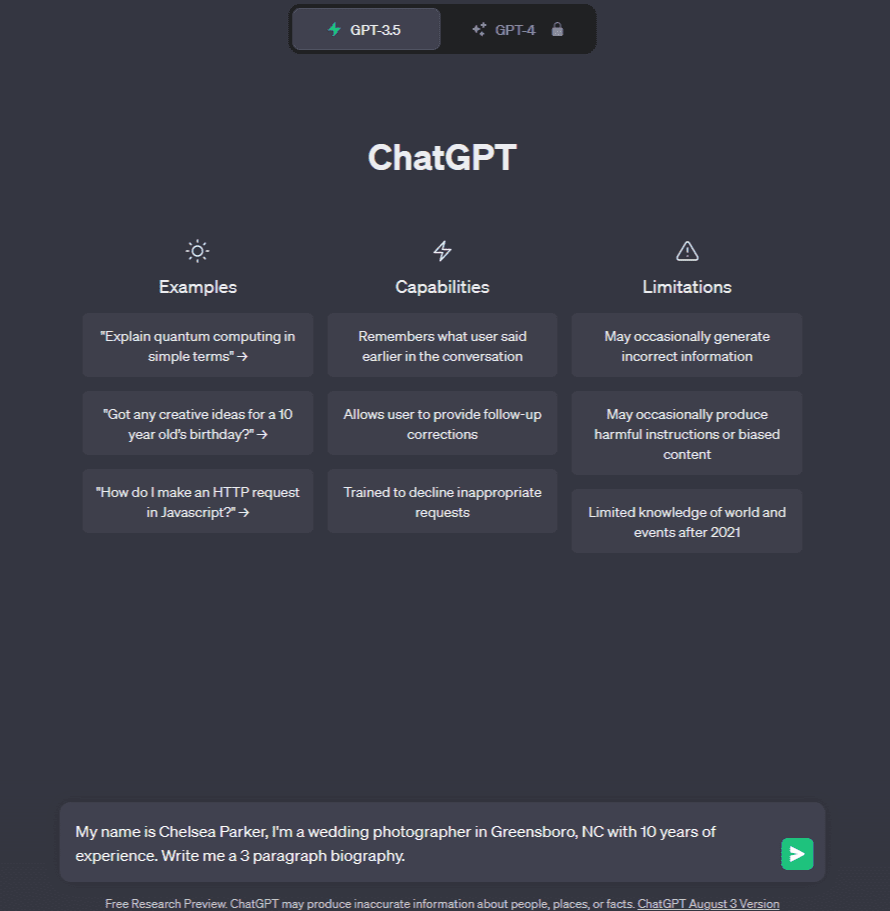 How to Use ChatGPT For Your Photography Website: A Step-by-Step Guide ...