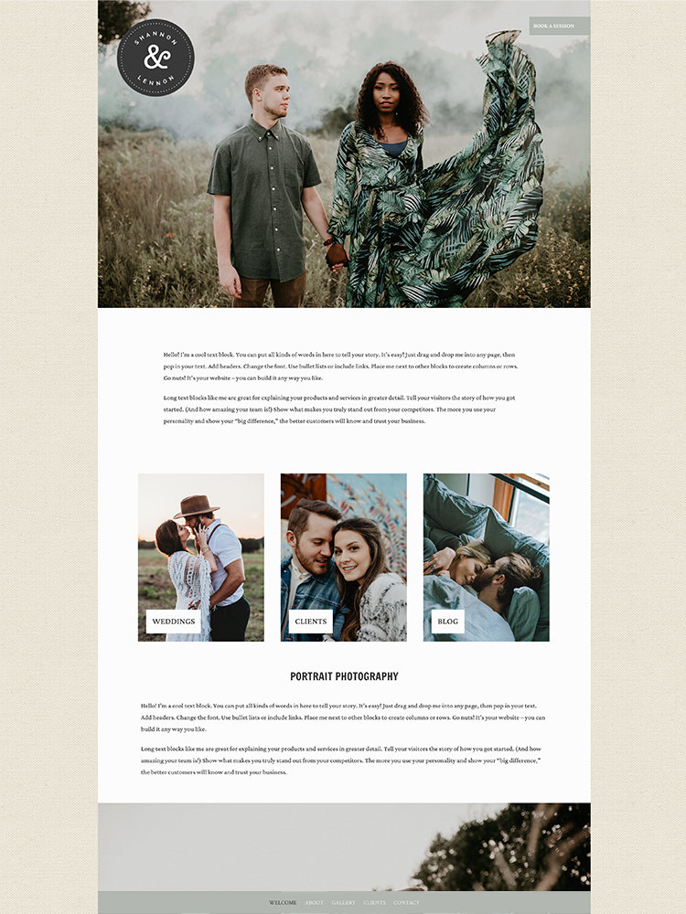 PhotoBiz - Website Templates for Photographers - Photography Website ...
