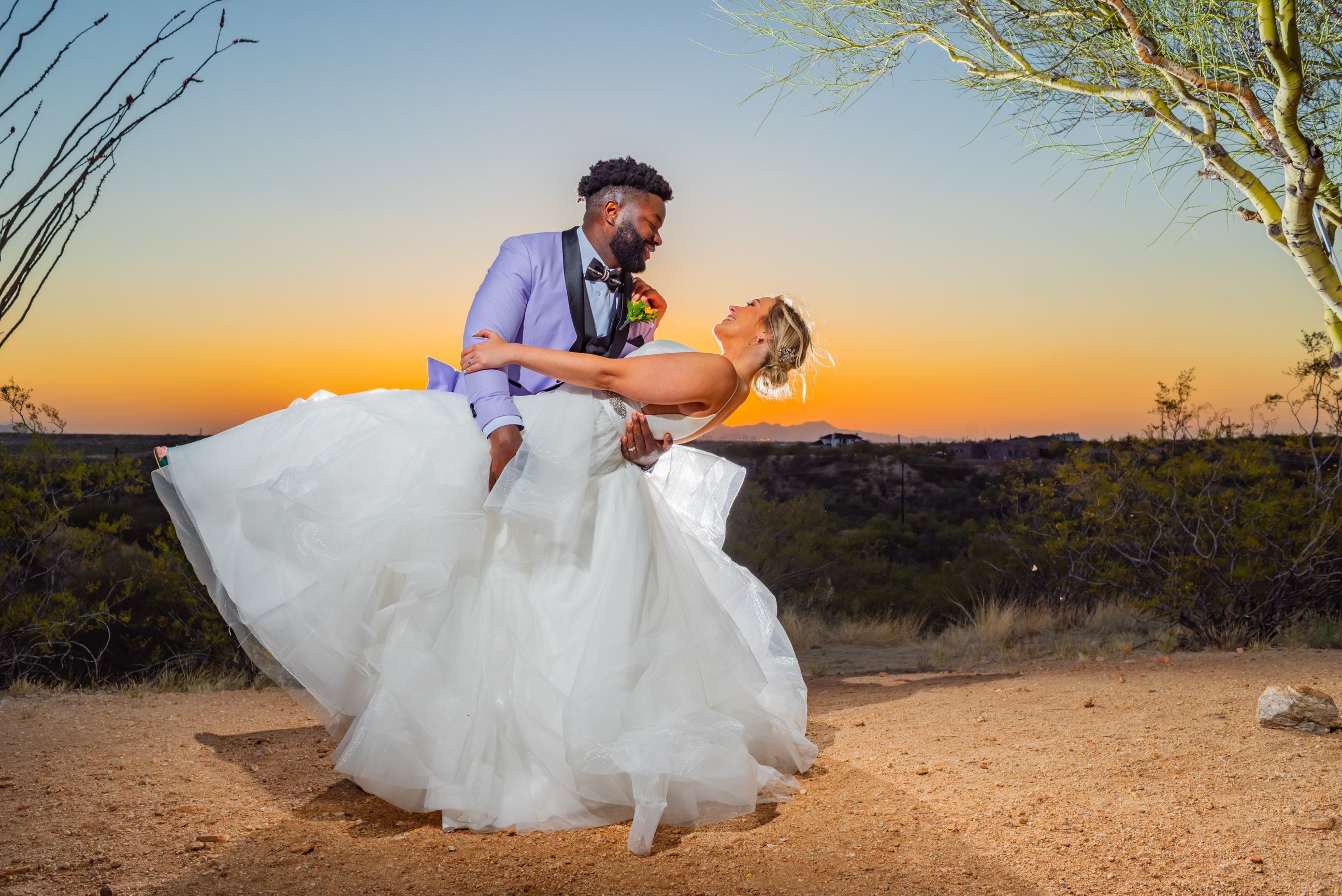 Joanne and Tarik at Saguaro Buttes - Solaris Photography