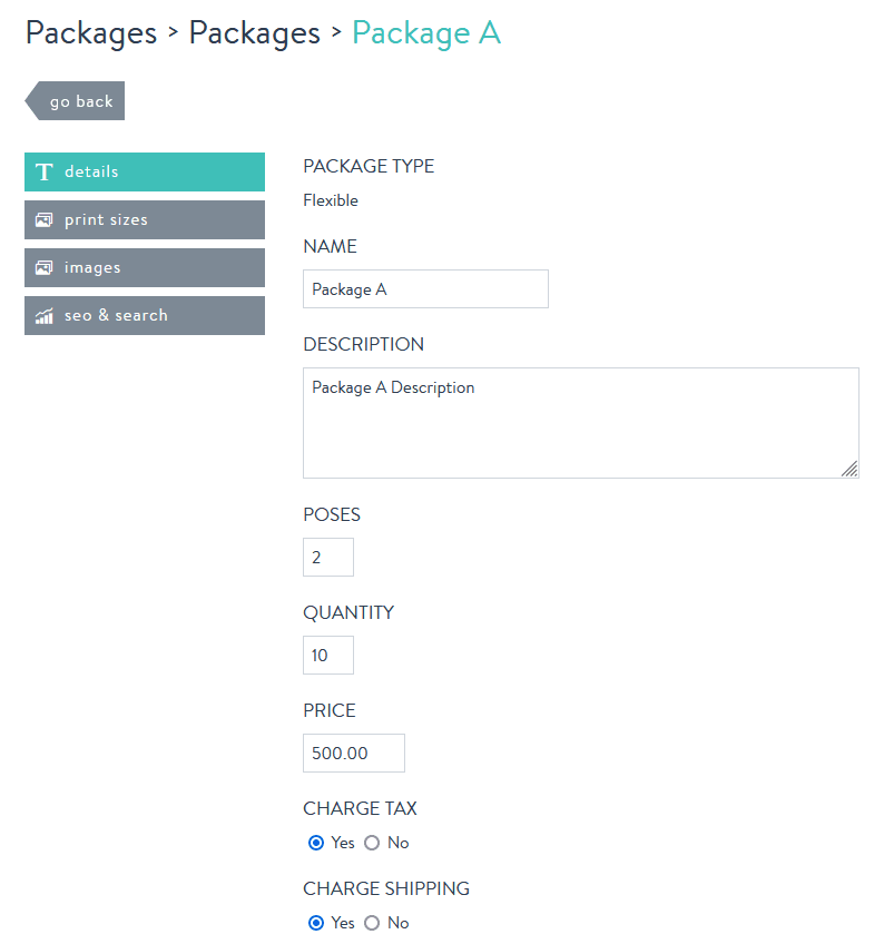 How Do I Set Up Flexible Packages? - PhotoBiz Knowledge Base