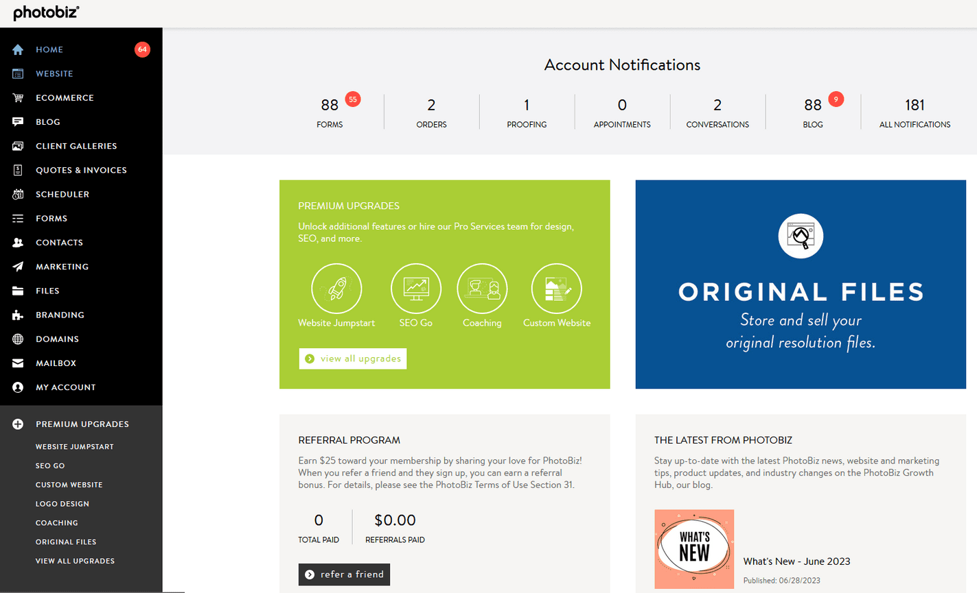 Add A Button To Your PhotoBiz Website