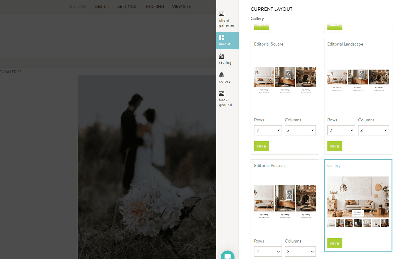 How To Use Client Gallery Blocks - PhotoBiz Knowledge Base