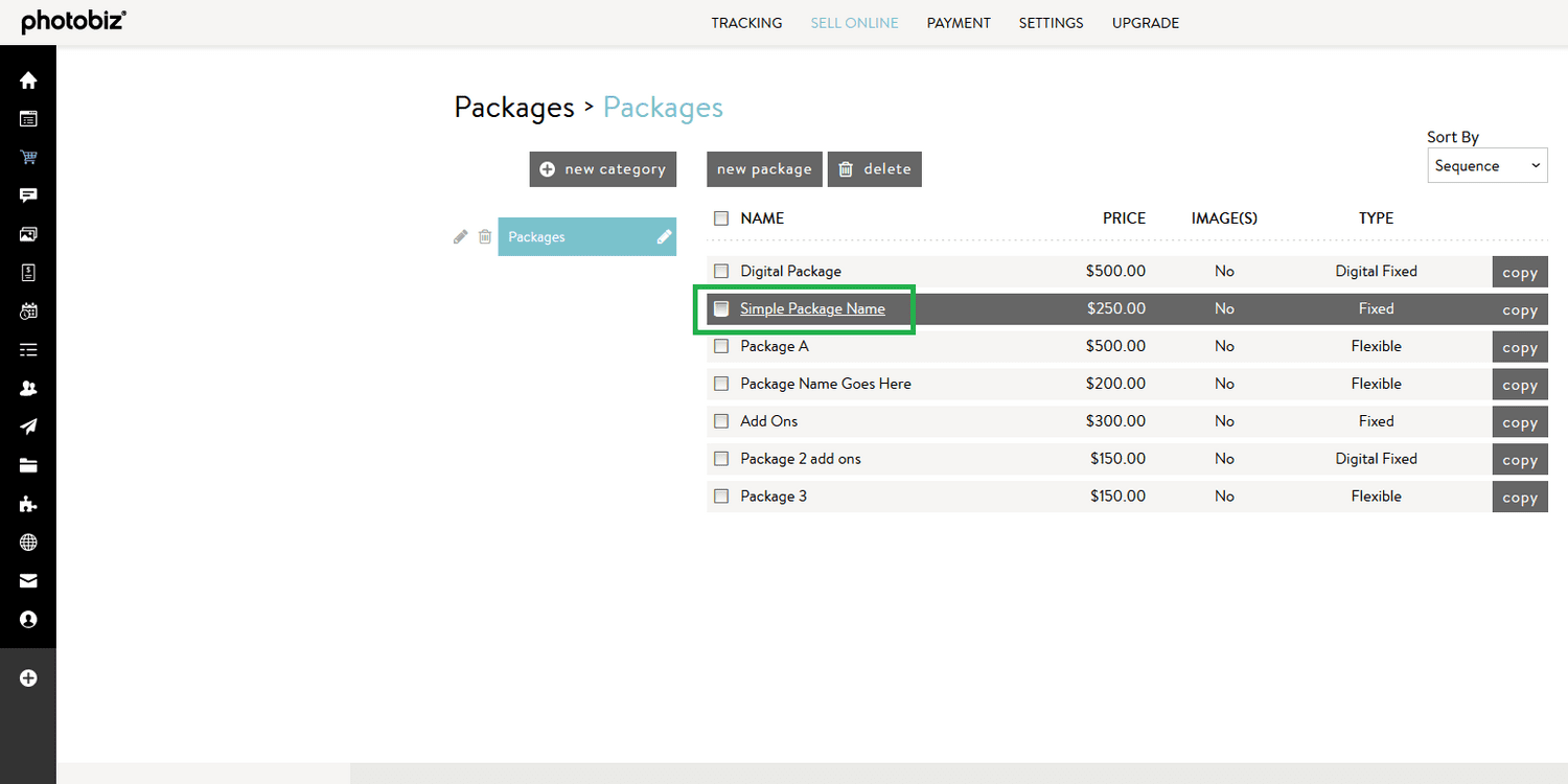How To Use Add-ons With Fixed Packages - PhotoBiz Knowledge Base