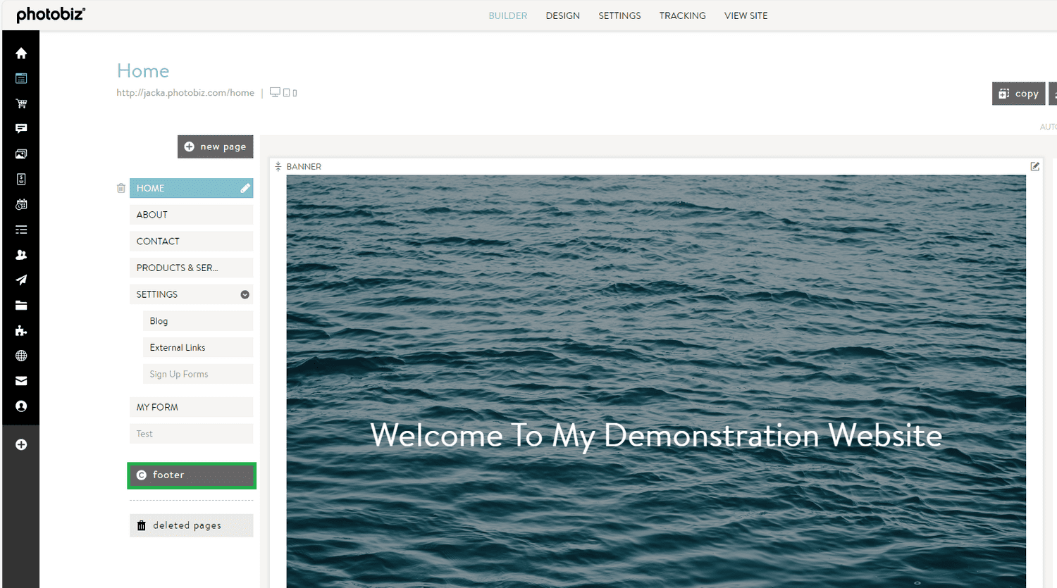 How To Use HTML Blocks In The Footer - PhotoBiz Knowledge Base