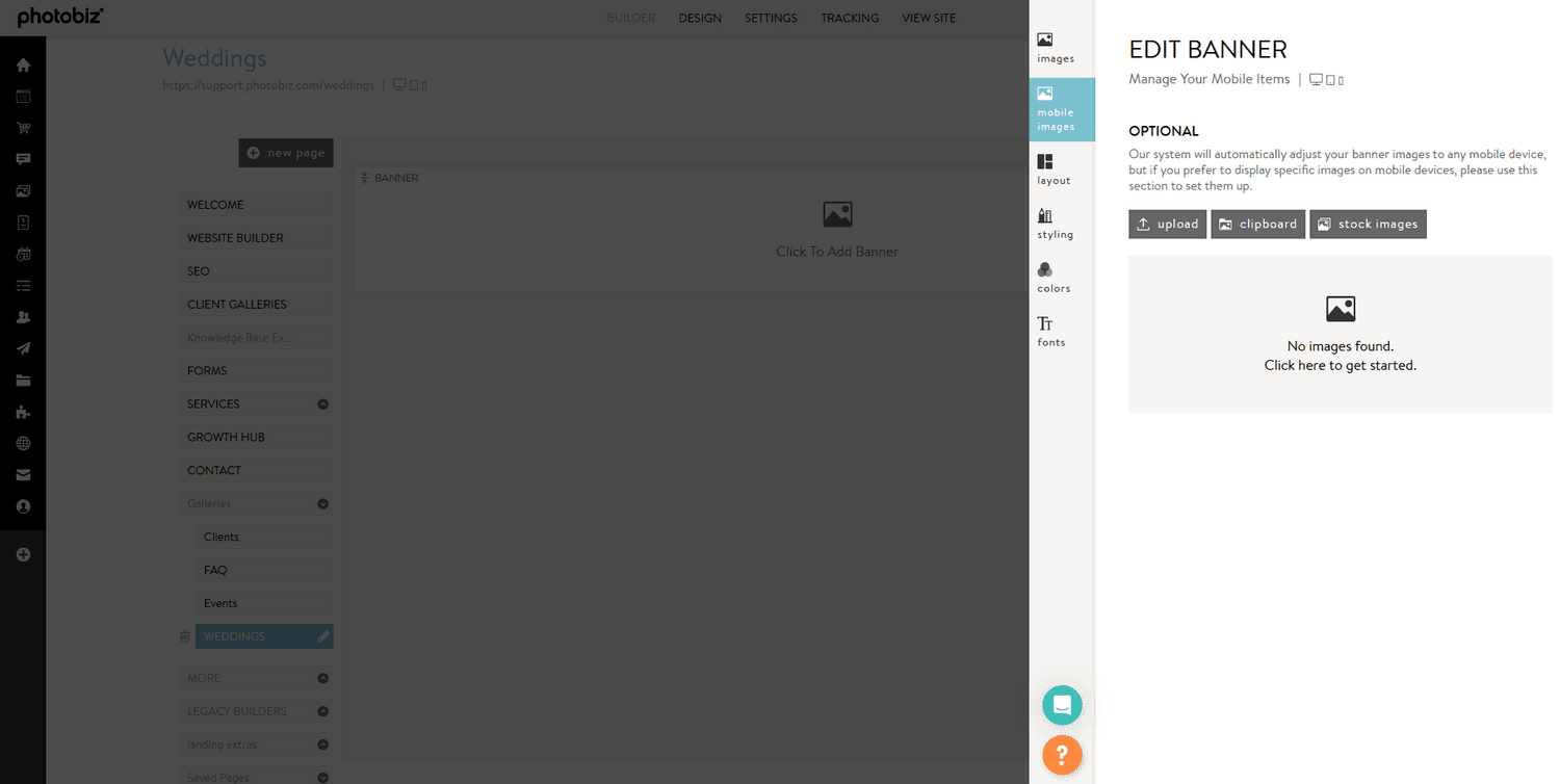 How To Use Banner Blocks - PhotoBiz Knowledge Base