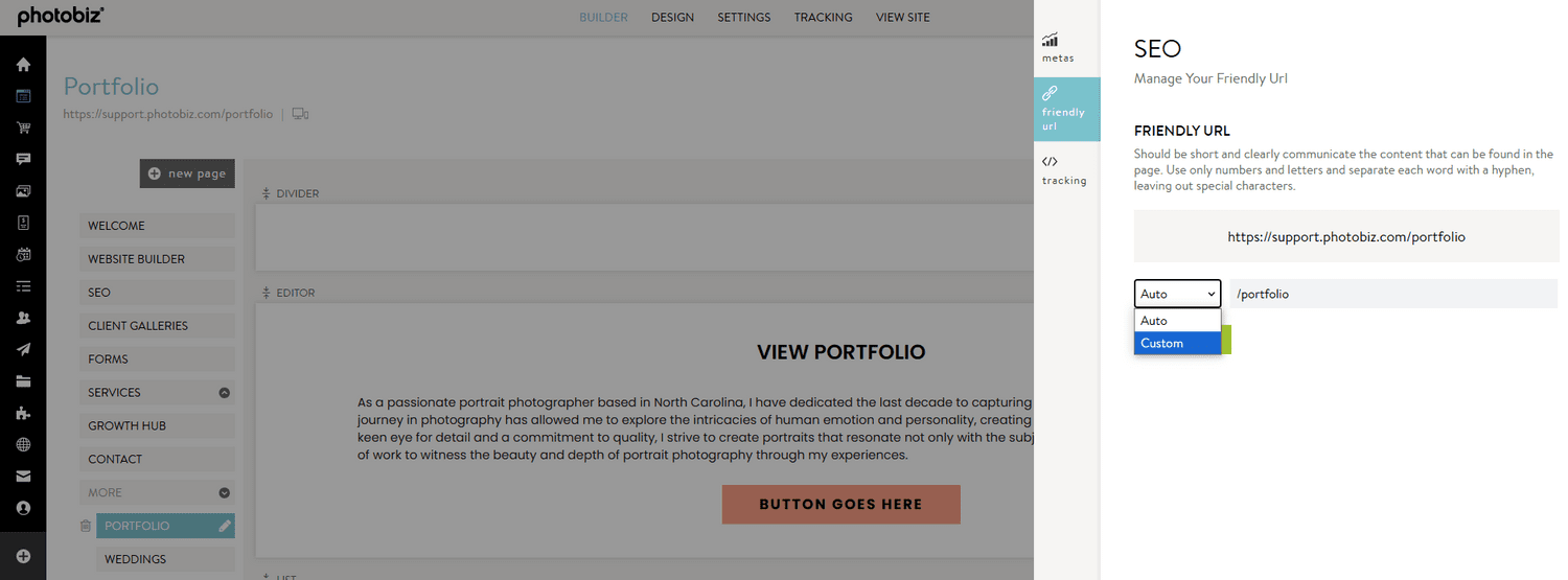 How To Create Friendly URLs - PhotoBiz Knowledge Base