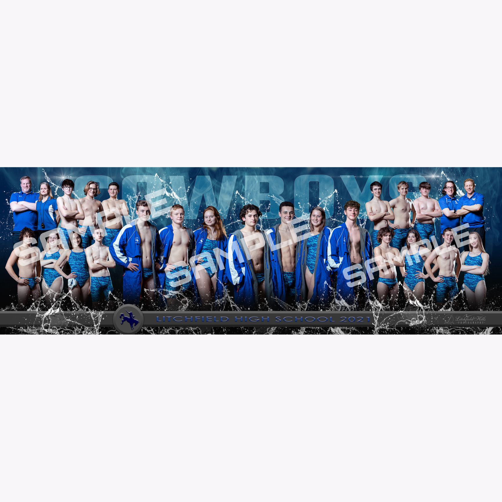 2021 Swim Team Banner - Litchfield Hills Photography