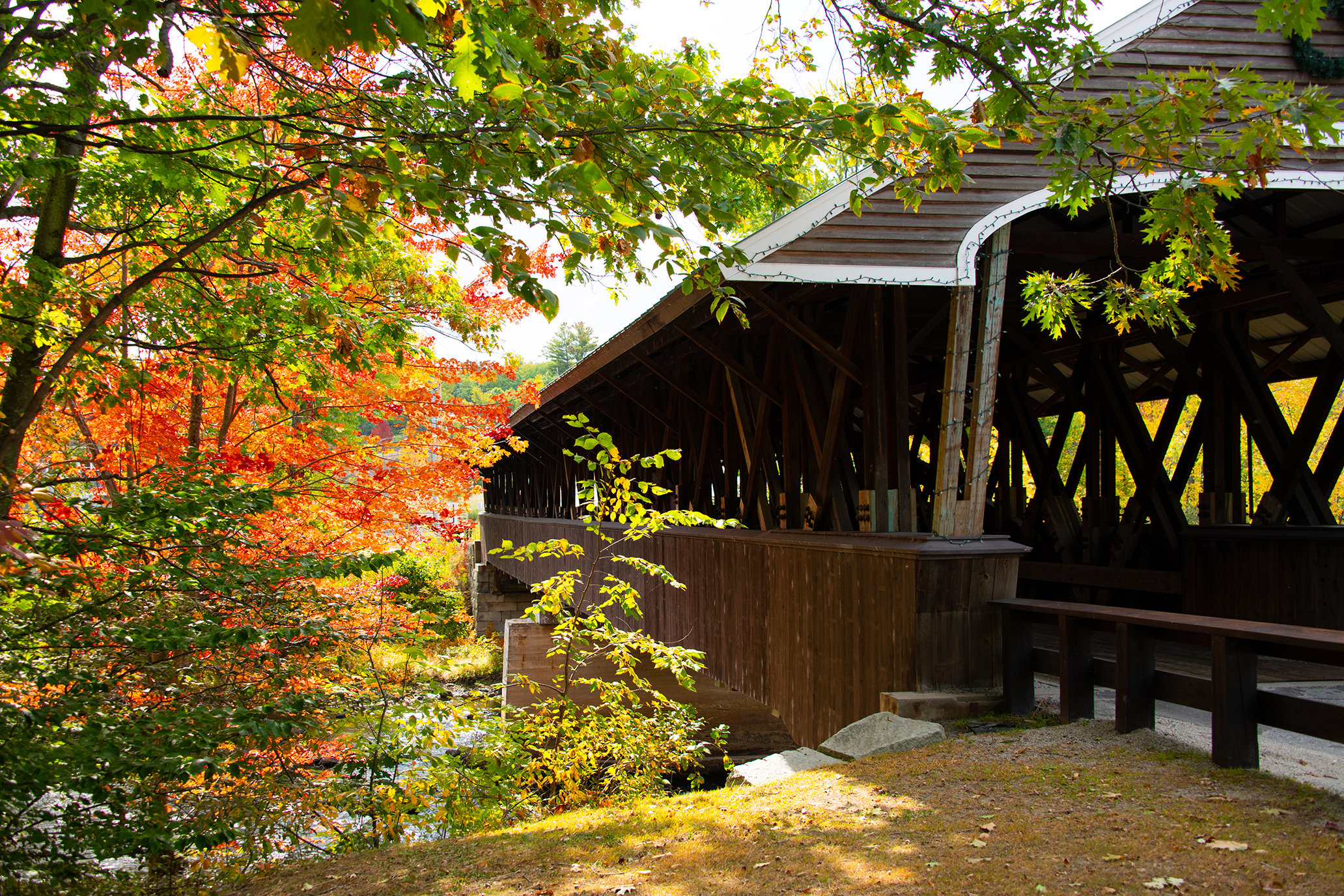 CB1011 Rowell's Covered Bridge, NH - Mark Miller Fine Art - In New York ...
